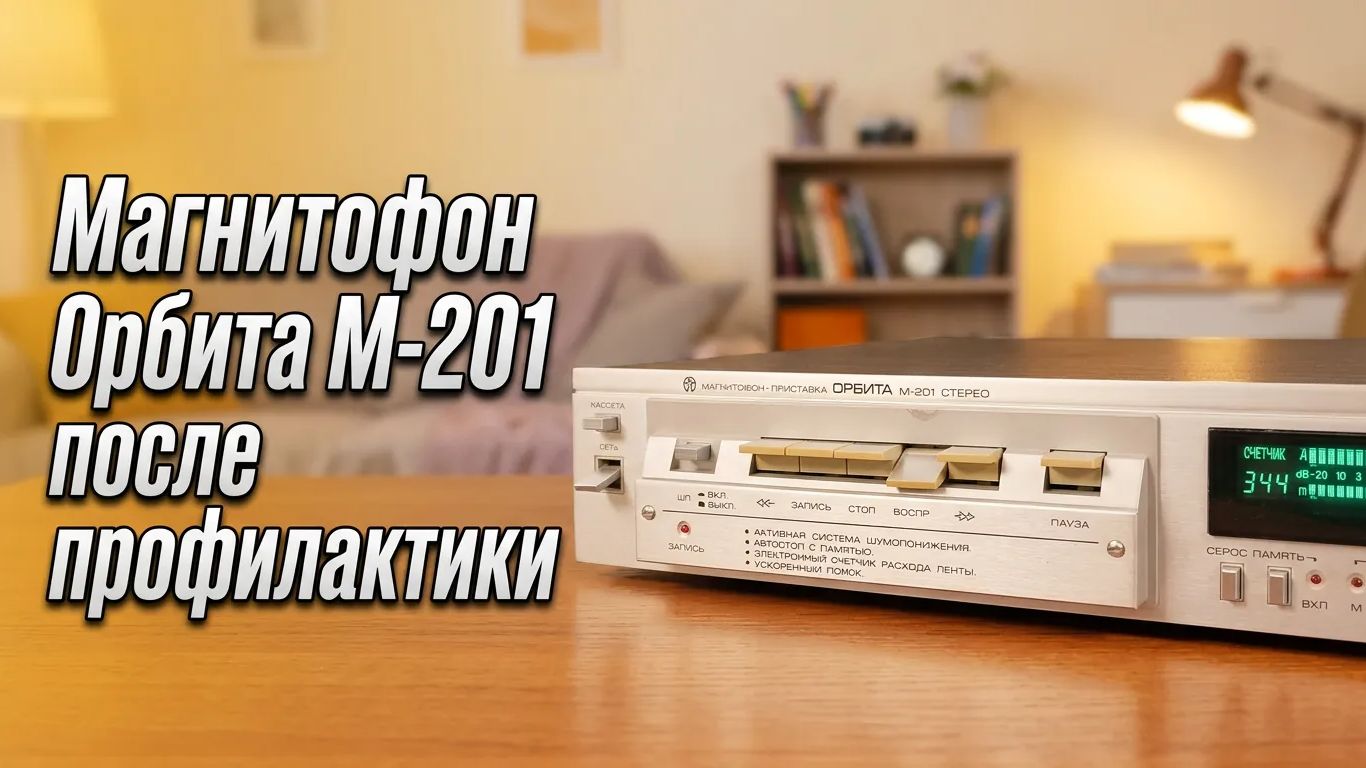 Вторая жизнь легенды - магнитофон - приставка Орбита М-201 стерео после восстановления