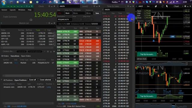 Trade AMZN Oct 18 2018