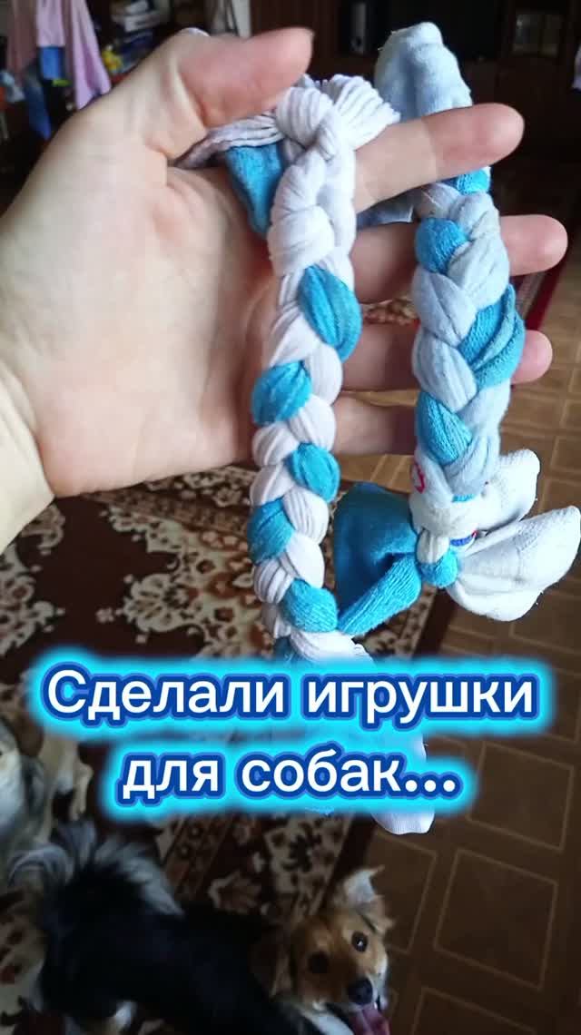 Любимые игрушки для собак своими руками