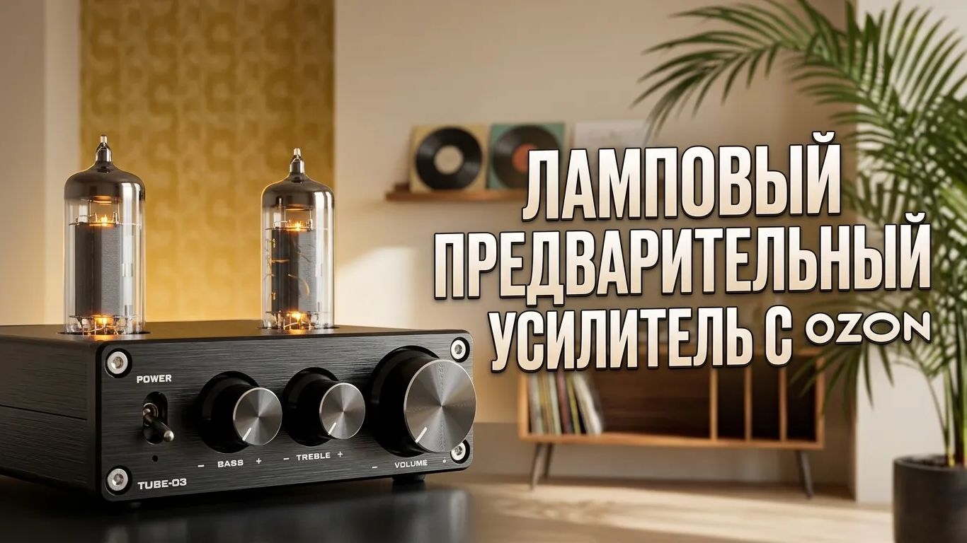 Китайский ламповый предусилитель Tube-03 с Ozon