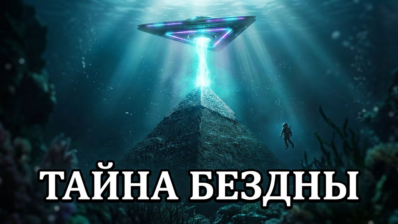 Антарктида  пирамида и кристалл + треугольный объект.Секретный Мир Антарктиды НЛО под водой