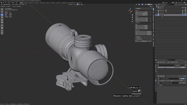 UWT2_AR15_SCOPE_EP004_UVUnwrapping_Packing_ReticleSetup