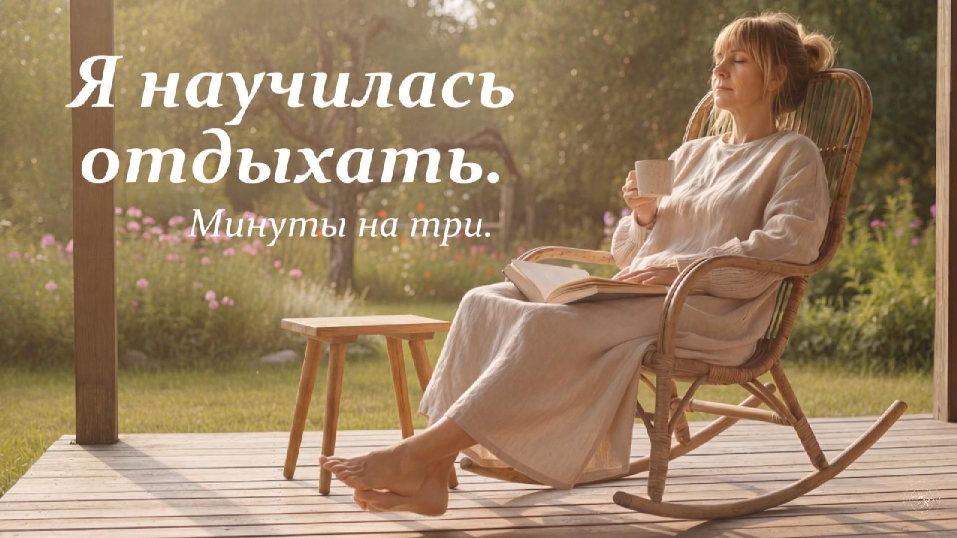 Я научилась отдыхать. Минуты на три.