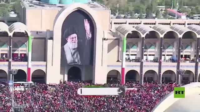 فيديو جوي.. ملايين المشيعين يغص بهم مصلى الإمام الخميني في ثاني أيام وداع خامنئي