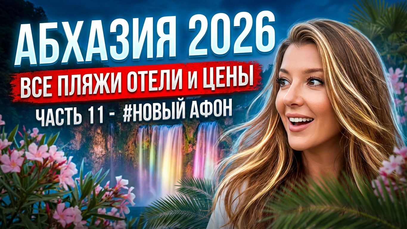 #АБХАЗИЯ 2026 - ВСЕ ПЛЯЖИ ОТЕЛИ и ЦЕНЫ / ЧАСТЬ 11 - #НОВЫЙ АФОН