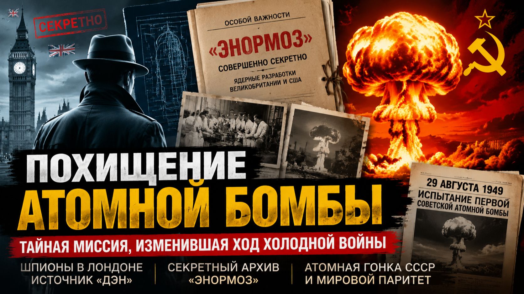 Атомная гонка СССР: шпионы, учёные и секрет, который изменил планету