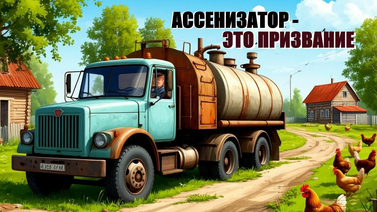 Ассенизатор это призвание. AI generates. Нейросеть