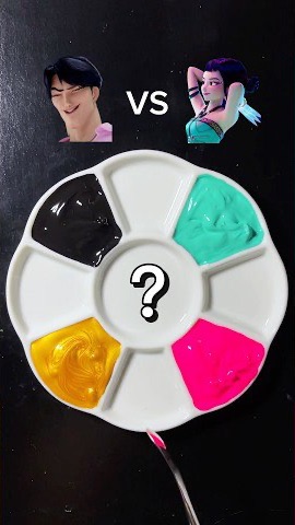 Kpop demon hunters color mixing （Part32) #kpopdemonhunters #colormixing #sajaboys #huntrix