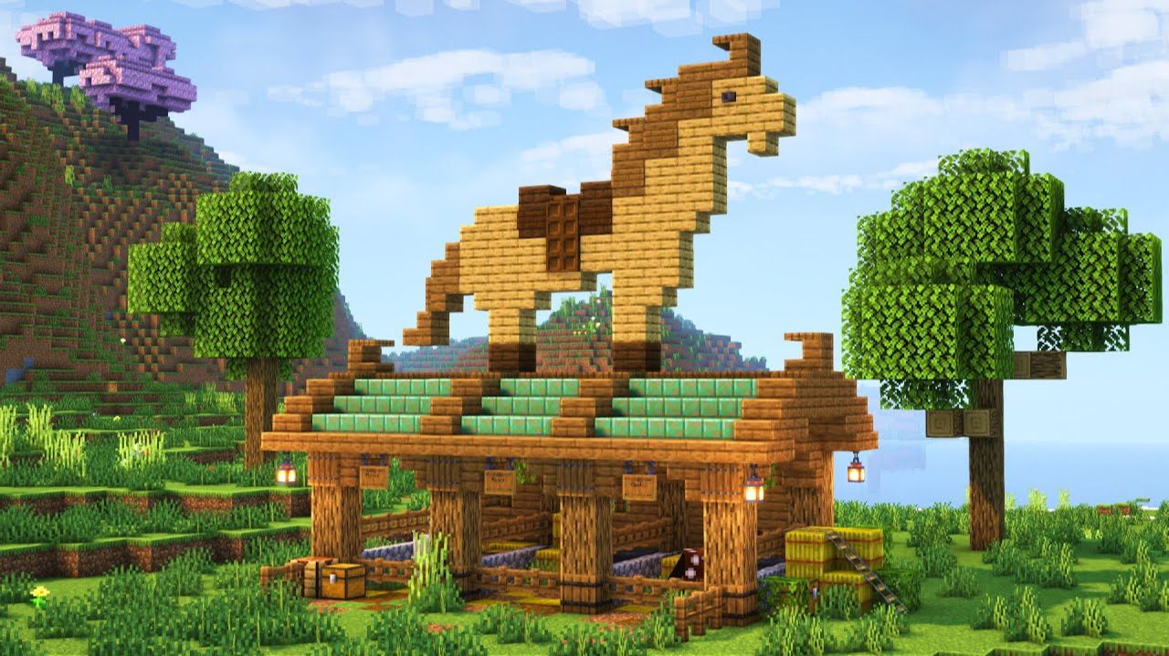 МАЙНКРАФТ Как построить конюшню - Minecraft новые видео