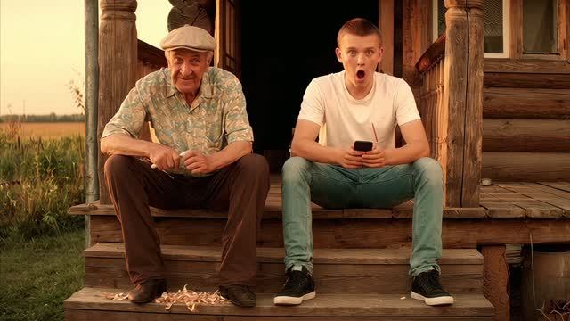 Дед и внучек