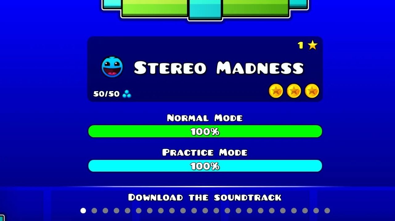 Geometry dash 1 уровень прохождение на 3 монетки