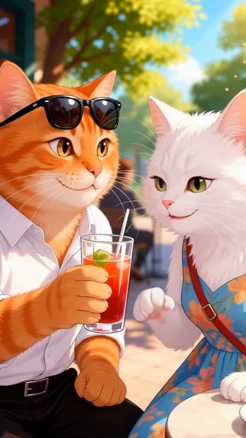 Котофей и Джесси в Летнем саду! Всем Любви💕