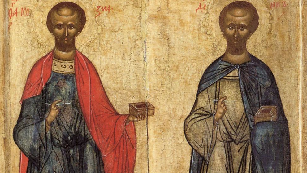 Память святых мучеников, бессребреников и чудотворцев Космы и Дамиана
