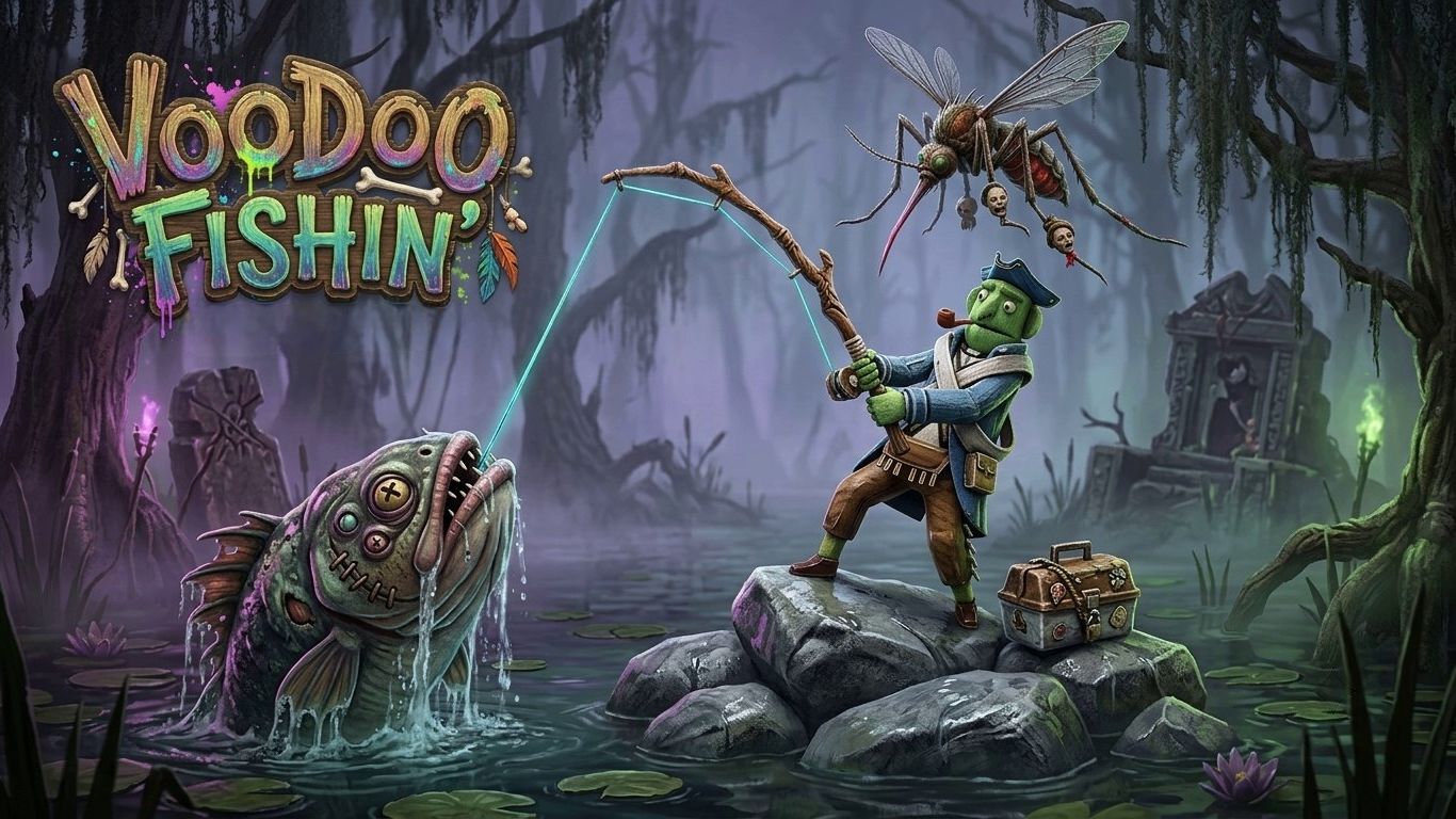НОВАЯ УДОЧКА! ЧЕ ПОЙМАЮ НА НЕЕ???? VOODOO FISHIN' #2