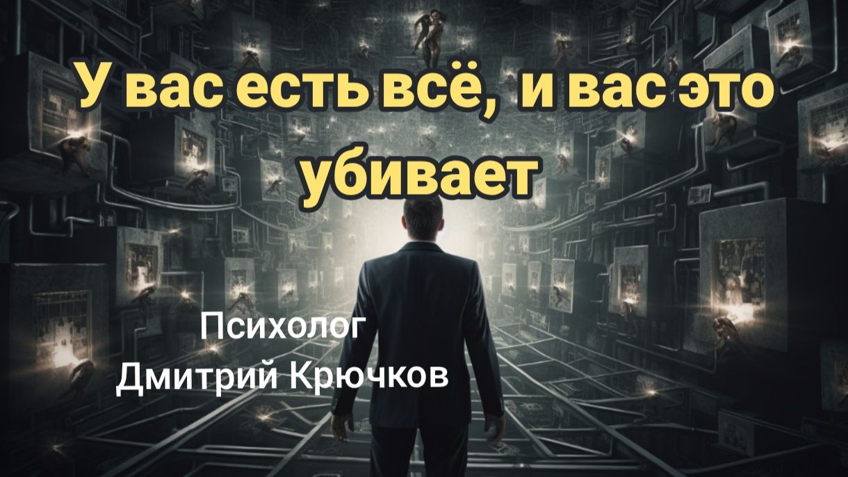 У вас есть всё. И вас это убивает | Психолог Крючков Дмитрий Олегович