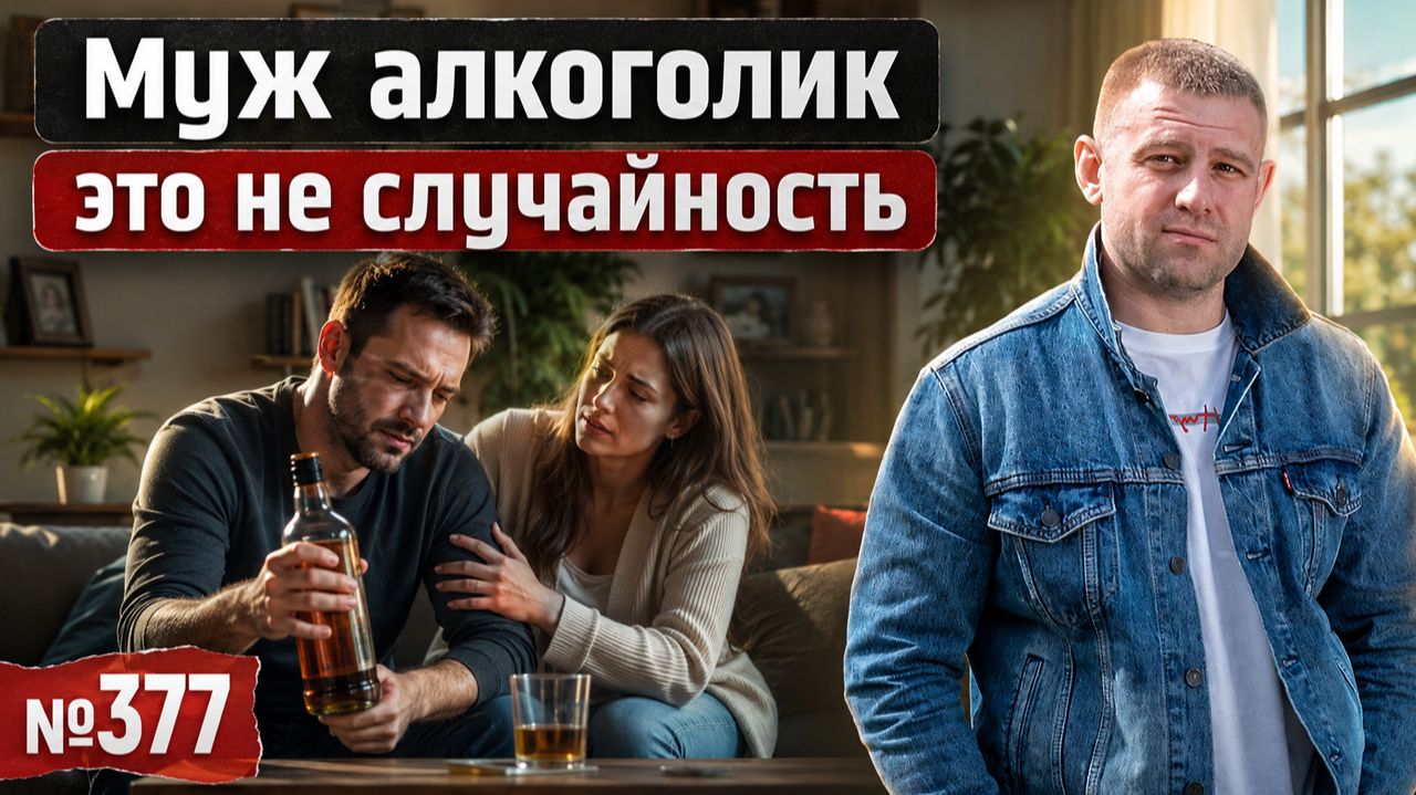 Муж алкоголик - это не случайность.