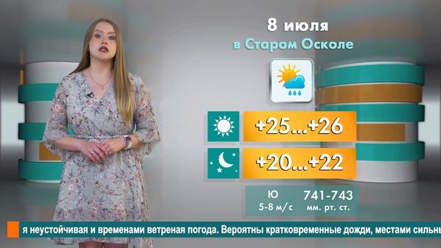 Погода в Старом Осколе на 8 июля