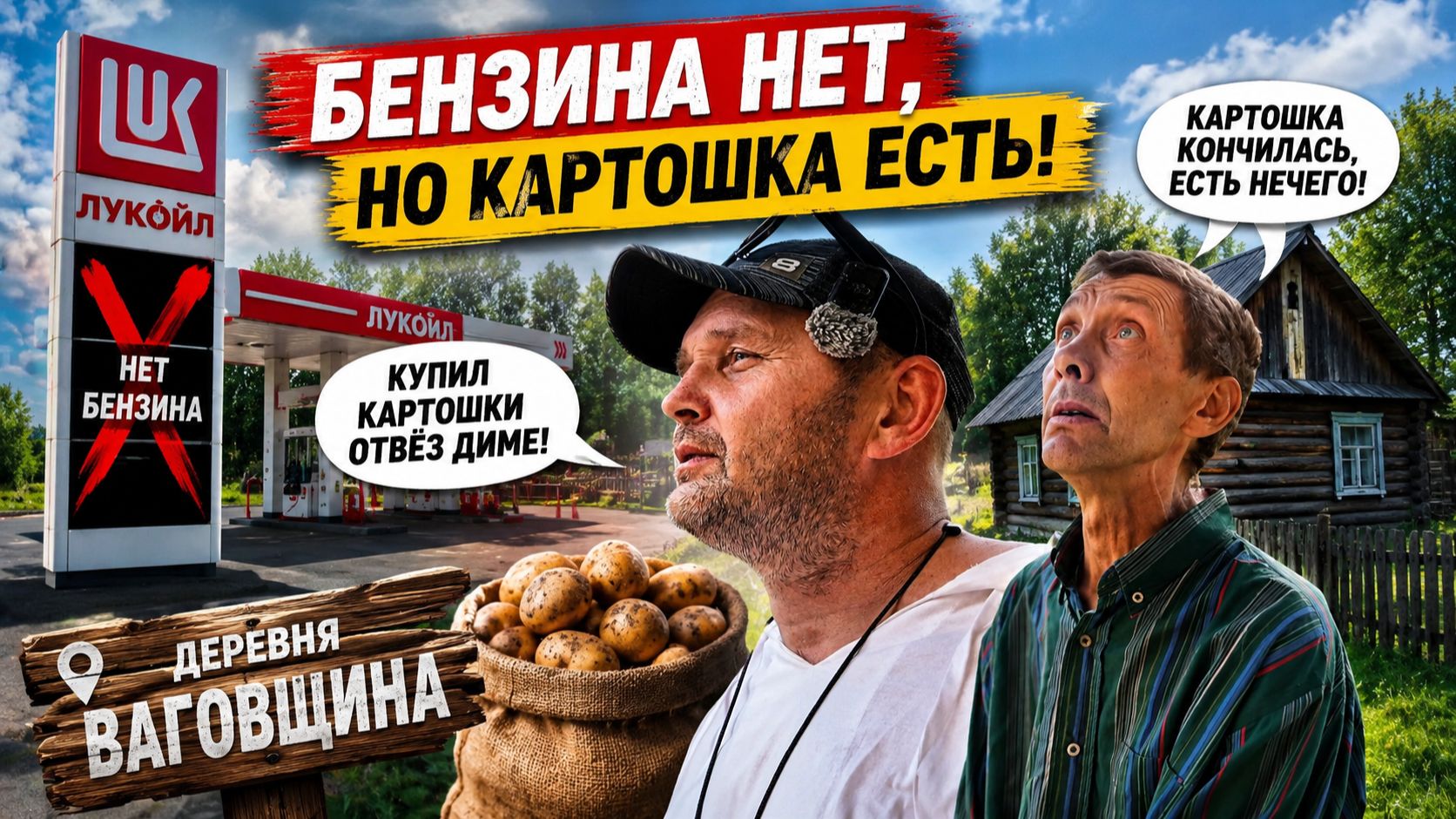 НА ЛУКОЙЛЕ НЕТ БЕНЗИНА, А В ДЕРЕВНЕ ЗАКОНЧИЛАСЬ КАРТОШКА