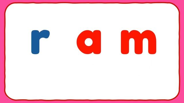 Word Family -am _ CVC Words -am _ Let's Read Three - Letter Words