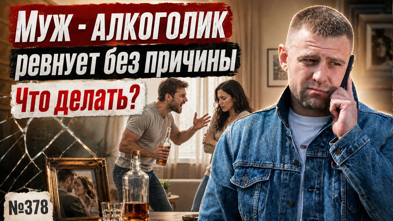 Муж - алкоголик ревнует без причины. Что делать?