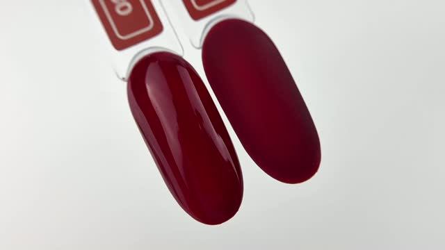 Выкраска: Гель–лак UNO №089 Темная вишня - Dark Cherry