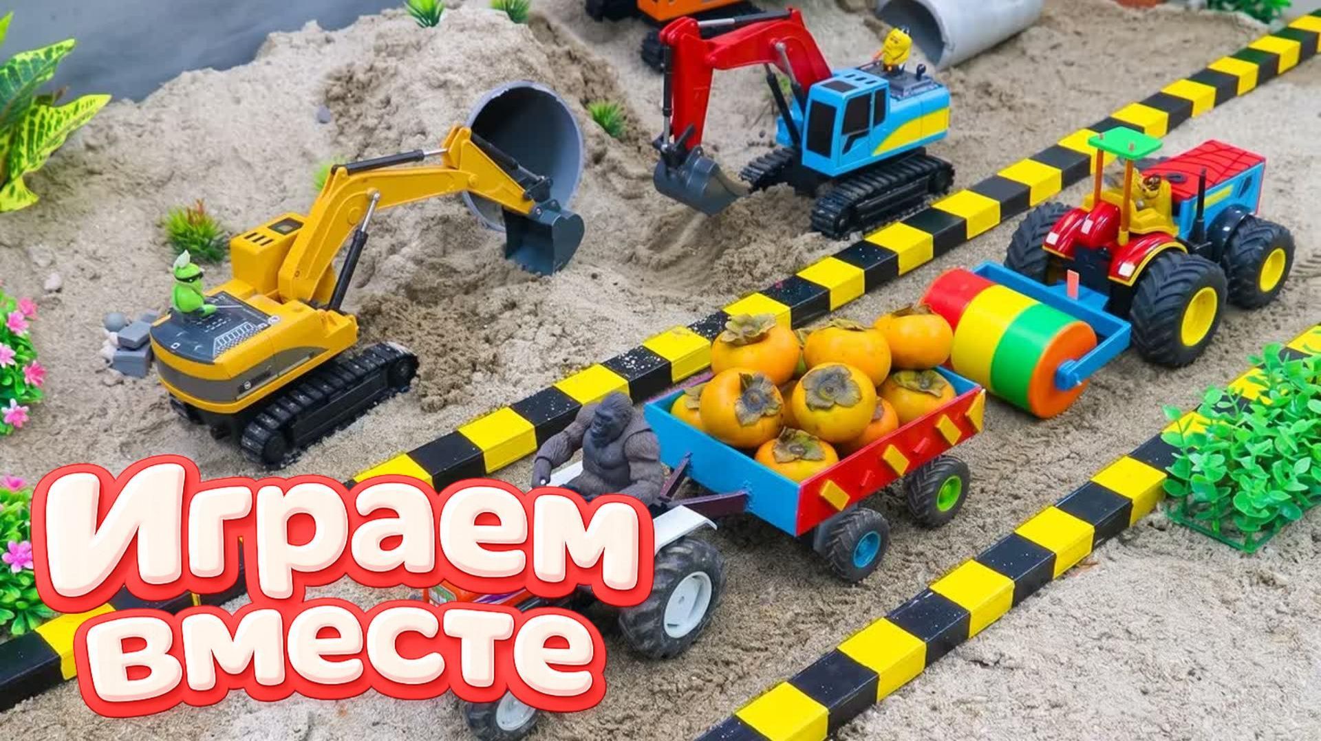 МУЛЬТИКИ ПРО СУПЕРГЕРОЕВ И ИГРУШКИ ДЛЯ ДЕТЕЙ! СТРОИМ ДОМ НА ФЕРМЕ С ХАЛКОМ №26