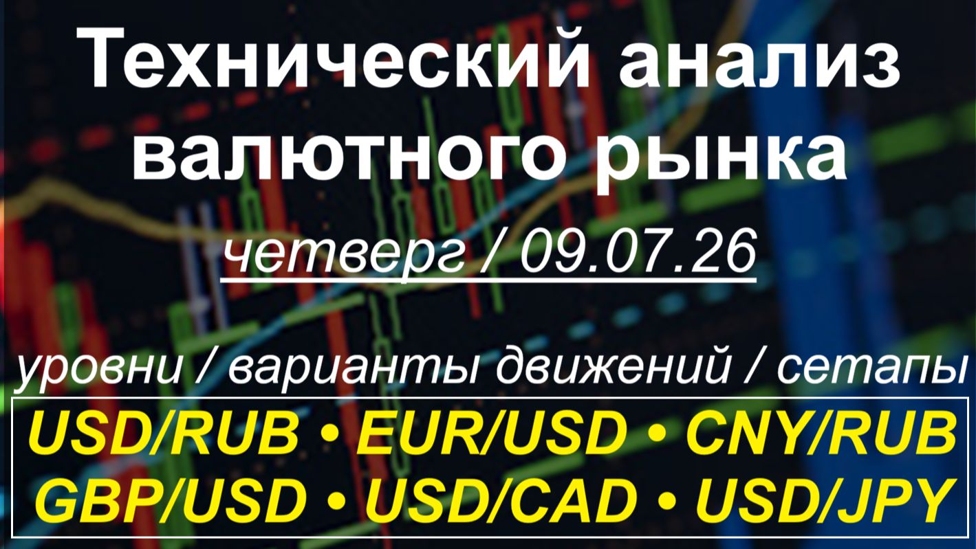 Технический анализ валютного рынка 09.07.26