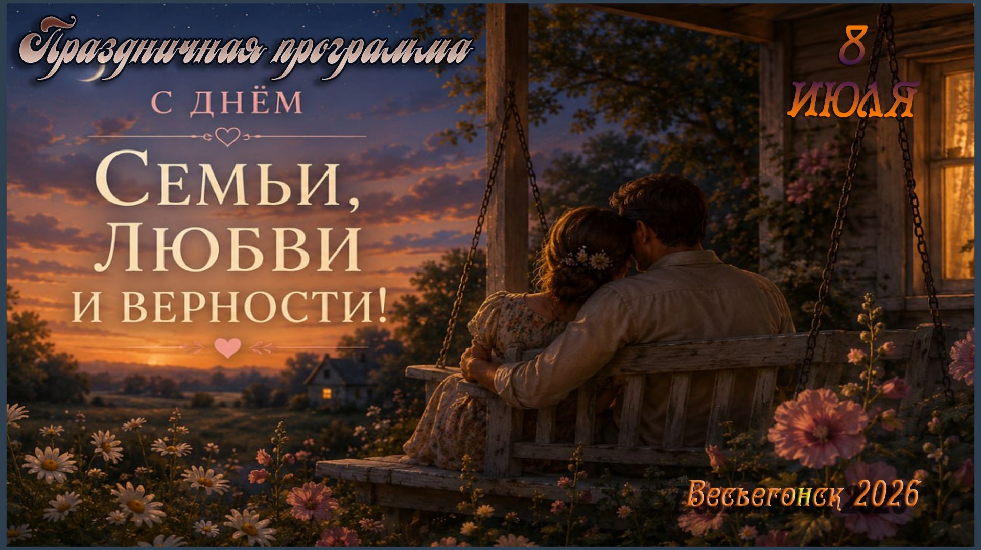 Весьегонск. День Семьи, Любви и Верности. Праздничные мероприятия.