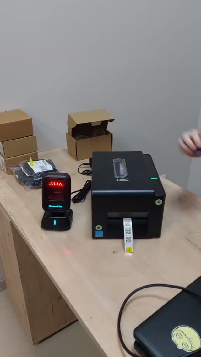 Дубликатор этикеток: принтер TSC TE-310 + сканер GlobalPOS GP9900