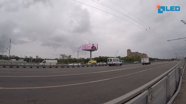 Уличный видеоэкран, г. Москва,  Р16 мм