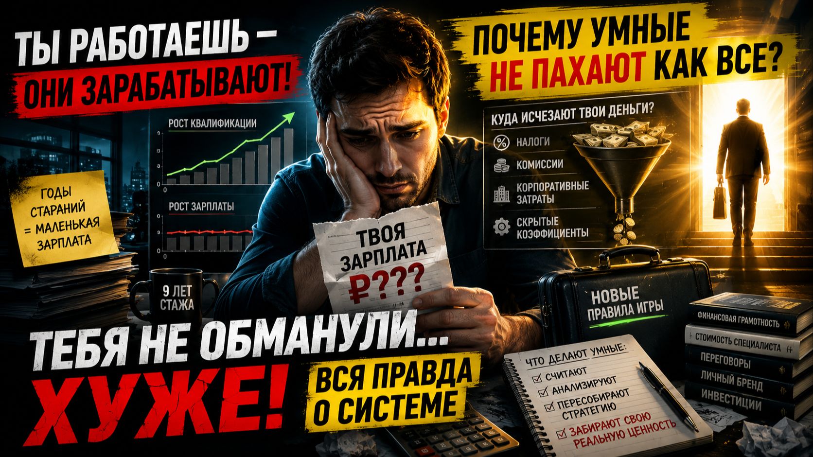 🚨 ТЕБЯ НЕ ОБМАНУЛИ… ХУЖЕ! Почему умные перестают работать на износ и считают деньги по-другому