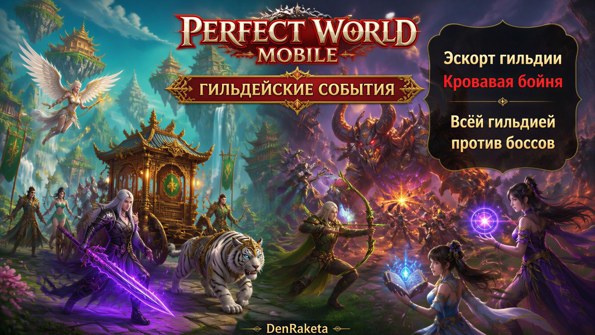 Perfect World Mobile: эскорт гильдии и Кровавая бойня