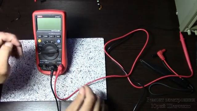 Щуп пинцет для проверки SMD компонентов с помощью мультиметра