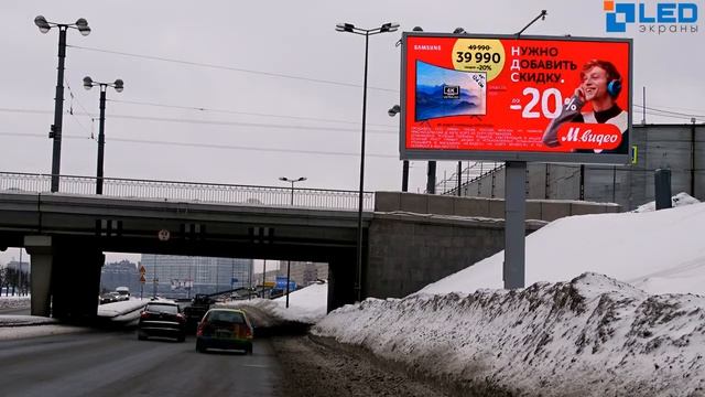 Видеоэкраны для улицы, г. Санкт-Петербург,  шаг 10 мм