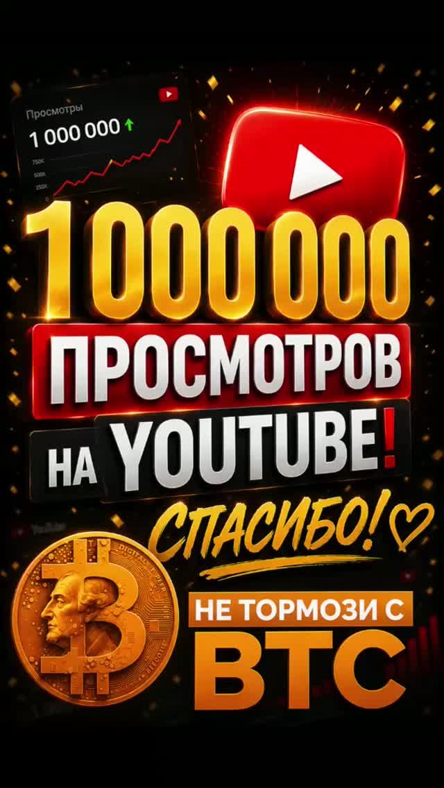 1 000 000 МЛН ПРОСМОТРОВ НА КАНАЛЕ!!!! ВСЕМ СПАСИБО!