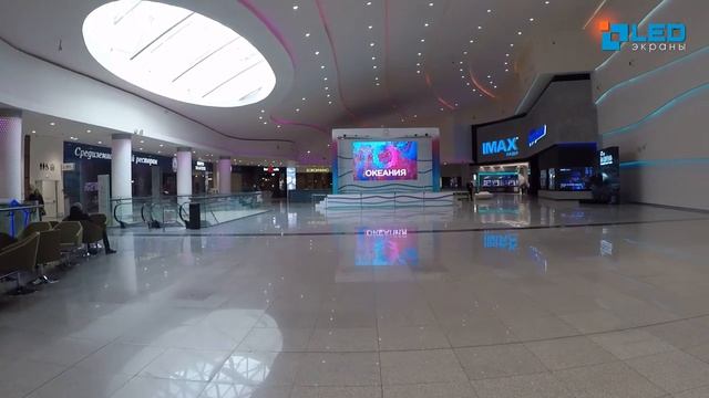 Видеоэкран для помещения, ТЦ "Океания", г. Москва, Р2.5 мм