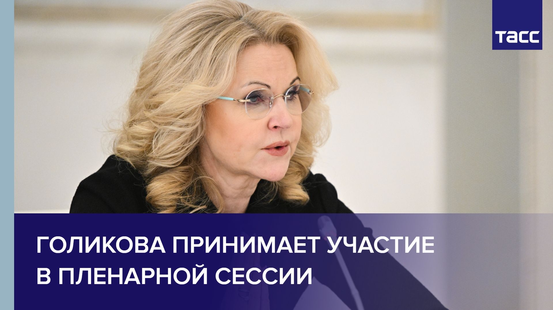 Голикова принимает участие в пленарной сессии