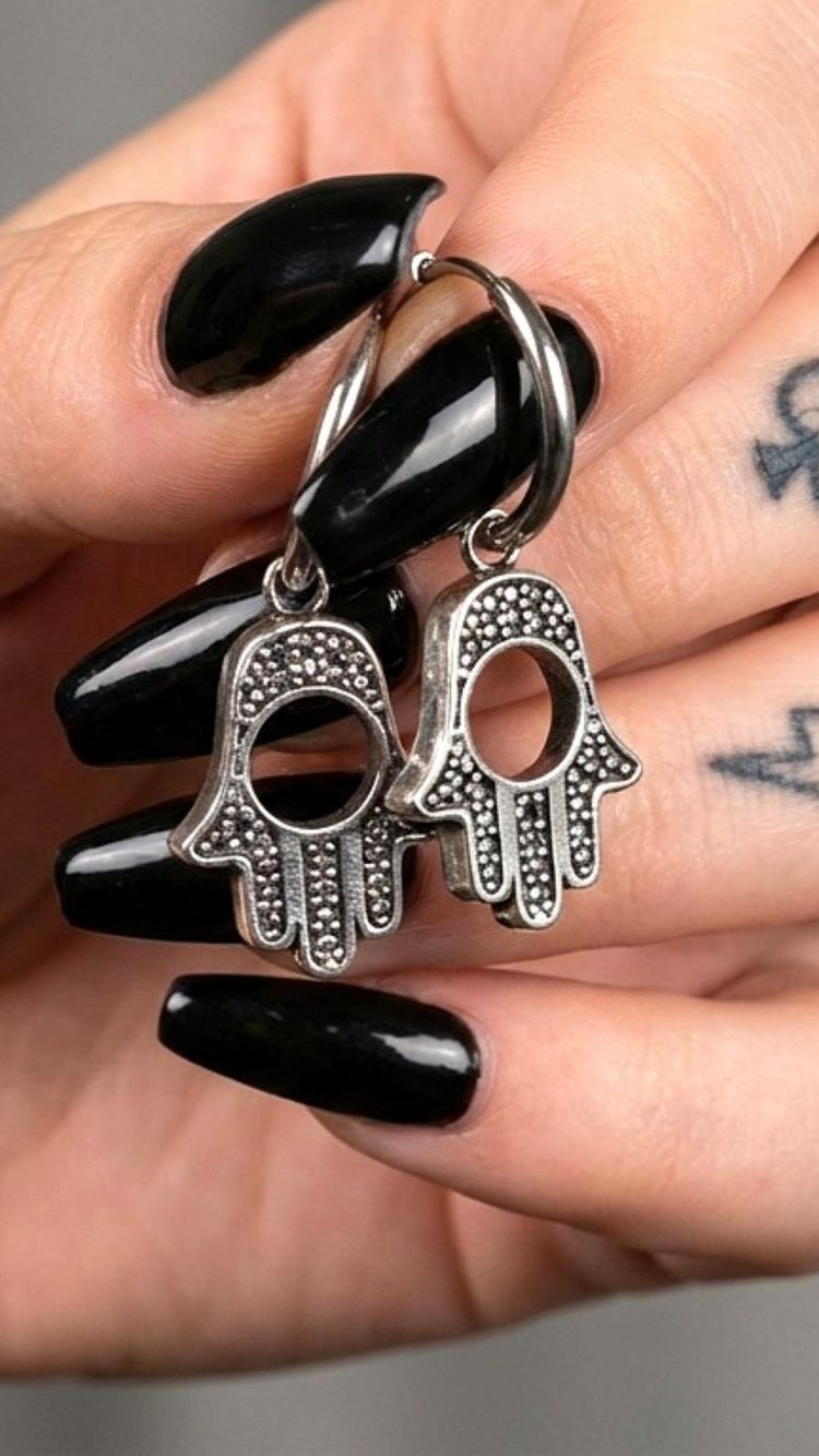 Серьги-конго "Ладонь Фатимы" от StarfallShop
