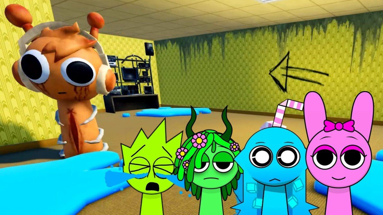 СПРУНКИ АКВА, ПИНКИ, ВИНЕРИЯ И ОВАККС СБЕГАЮТ ИЗ БЭКРУМС В ROBLOX | ИНКРЕДИБОКС СПРУНКИ