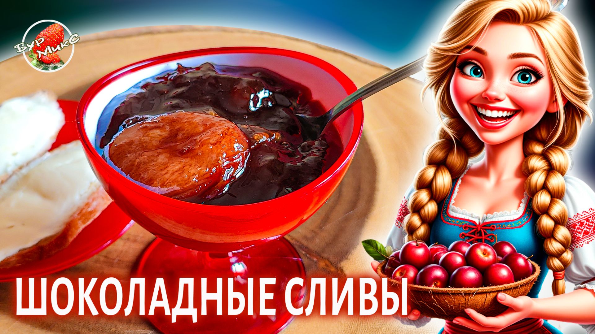 Варенье "Шоколадные сливы" на зиму
