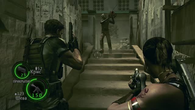3 Resident Evil 5 - Русская озвучка - Шева Аломар - глава 2 - 1 - склад