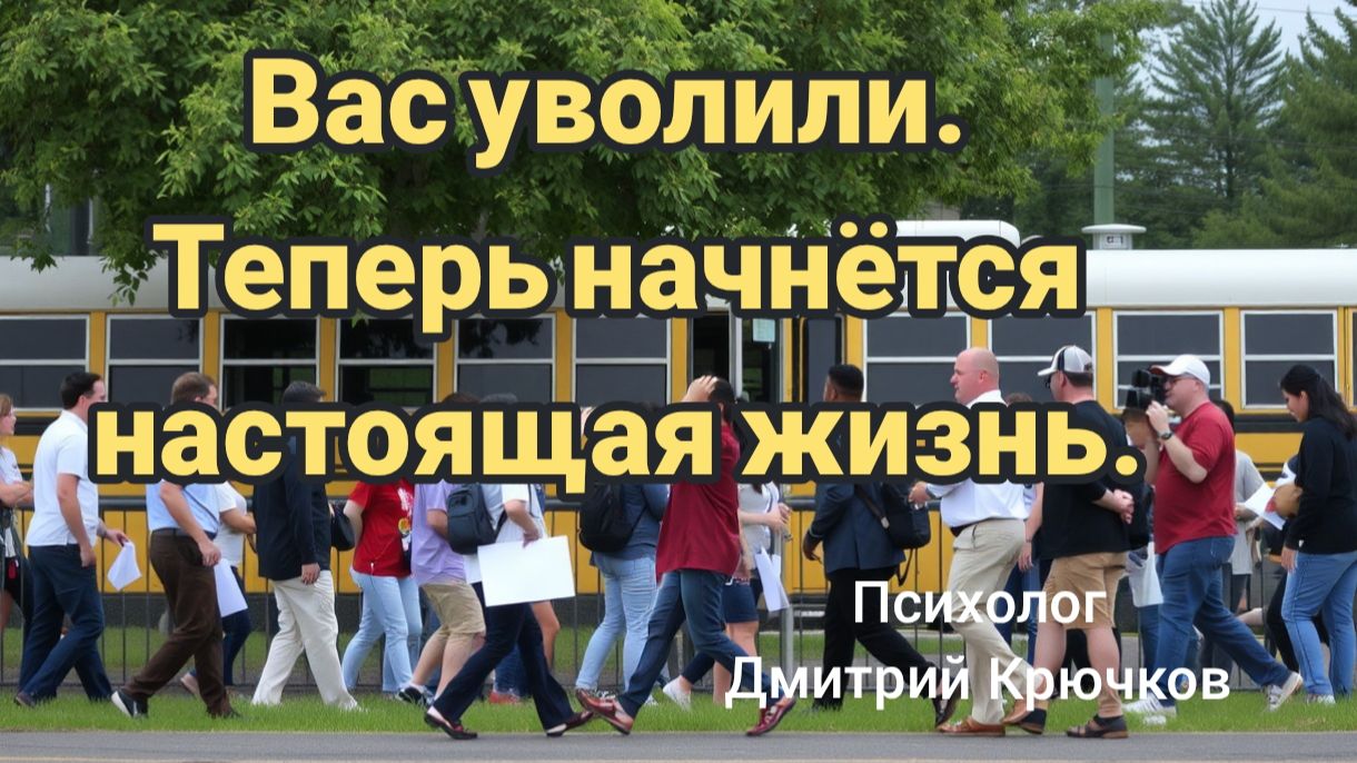 Вас уволили. Теперь начнётся настоящая жизнь.