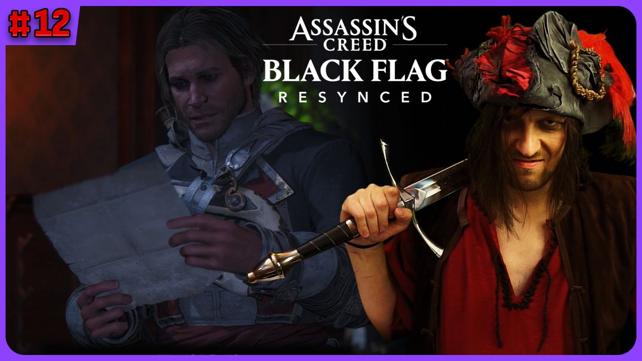 Assassin's Creed Black Flag Resynced полное прохождение на русском языке стрим 12