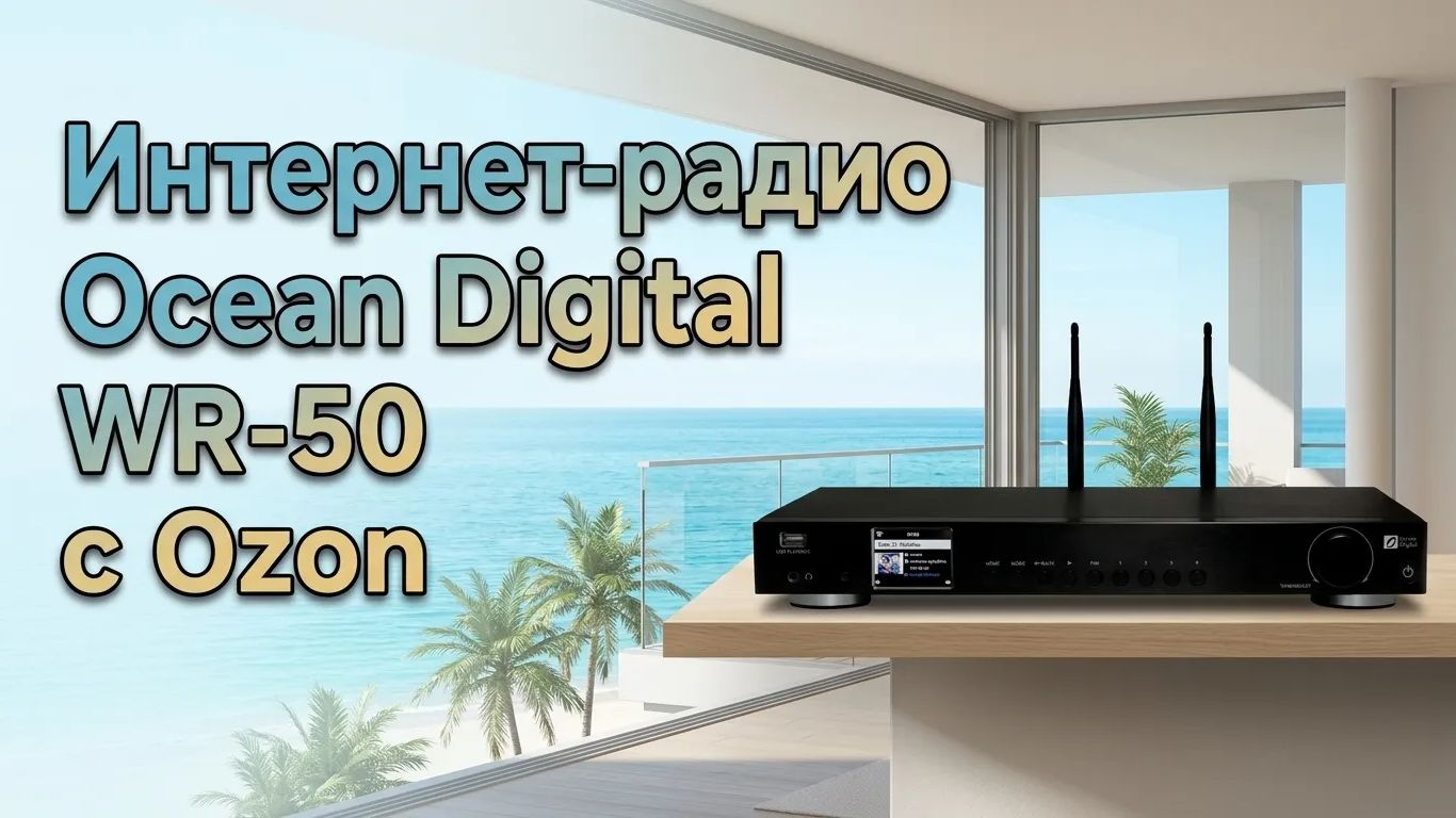 Интернет-радио Ocean Digital WR-50 с Ozon - распаковка, обзор и настройка