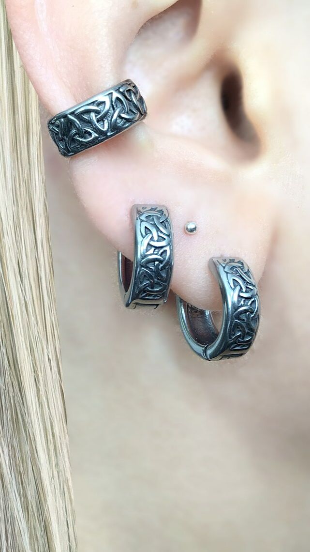 Серьги-кольца "Кельтские узоры защиты" от StarfallShop