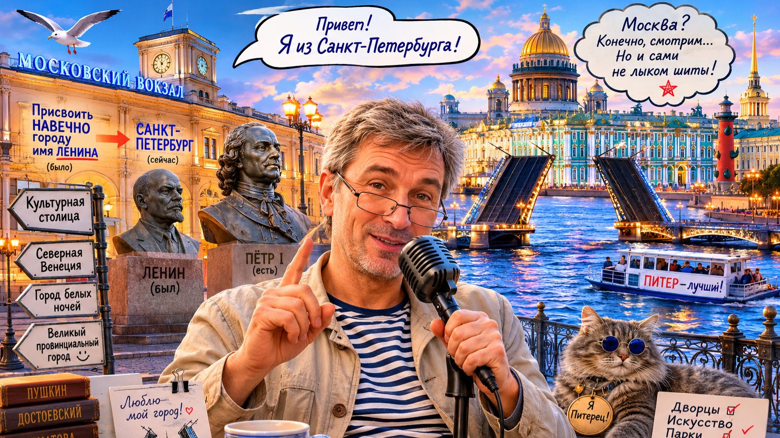 Почему центр Петербурга — не Эрмитаж, а Московский вокзал