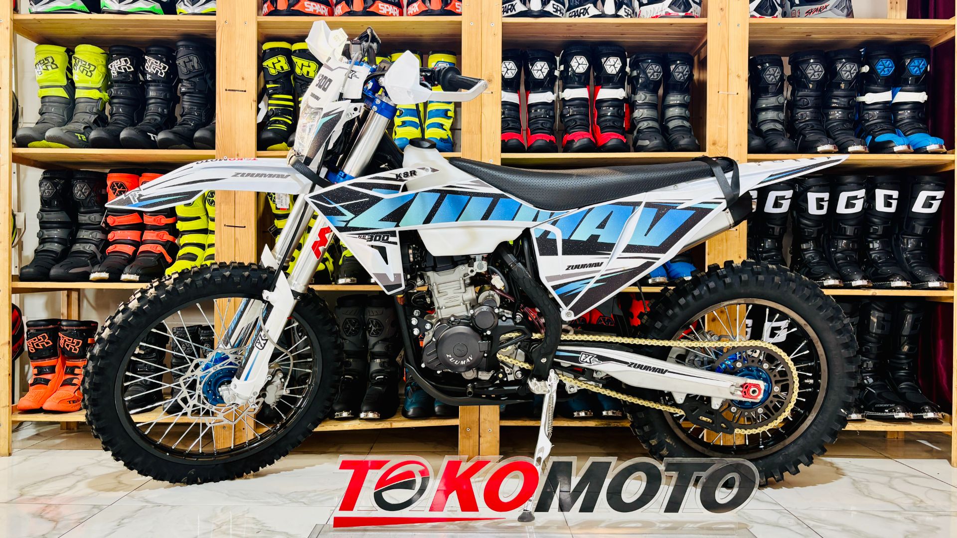 Мотоцикл эндуро ZUUMAV K8R NB300 (синий)