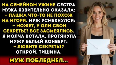 Истории из жизни: Родня унизила моего ребёнка при всех. Когда я открыла конверт, лица у них побелели