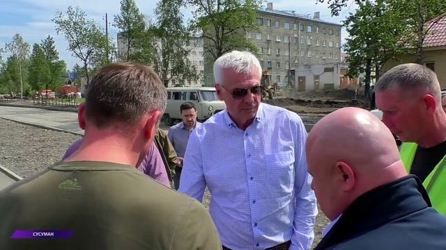 Улицы Сусумана становятся комфортнее – центр одного из отдалённых округов Колымы меняется