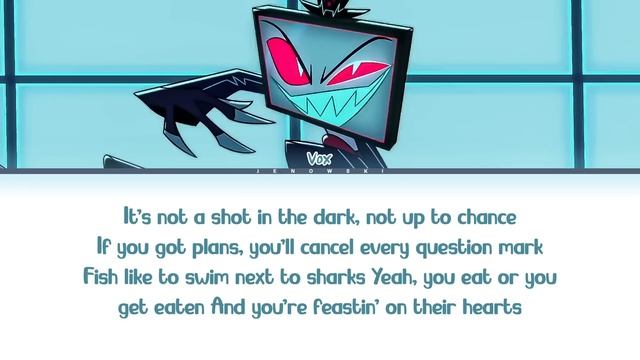 Hazbin Hotel - 'Brighter' (Color Coded Lyrics) - Jenowski (1080p, h264)